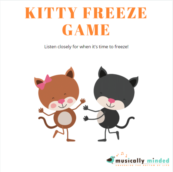 Circle Time Freeze Game - Circle Time Success - Kitty Freeze Dance